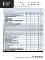RCADs Scoring Sheet CYP | PDF | Social Anxiety Disorder | Anxiety