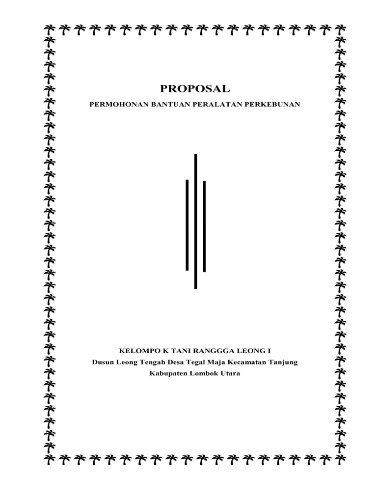 90 Proposal Permohonan Bantuan Peralatan Perkebunan | PDF