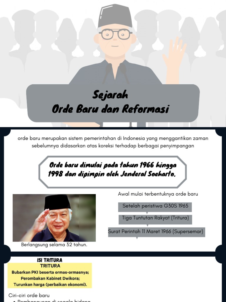 Sejarah Orde Baru Dan Reformasi | PDF