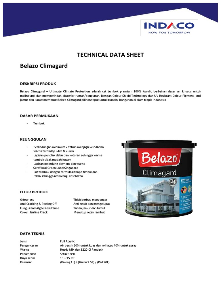 TDS Belazo CLIMAGARD | PDF