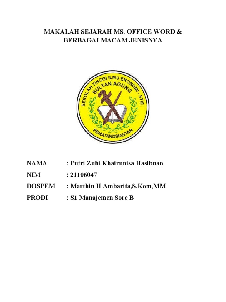 Sejarah dan Penggunaan Microsoft Word | PDF