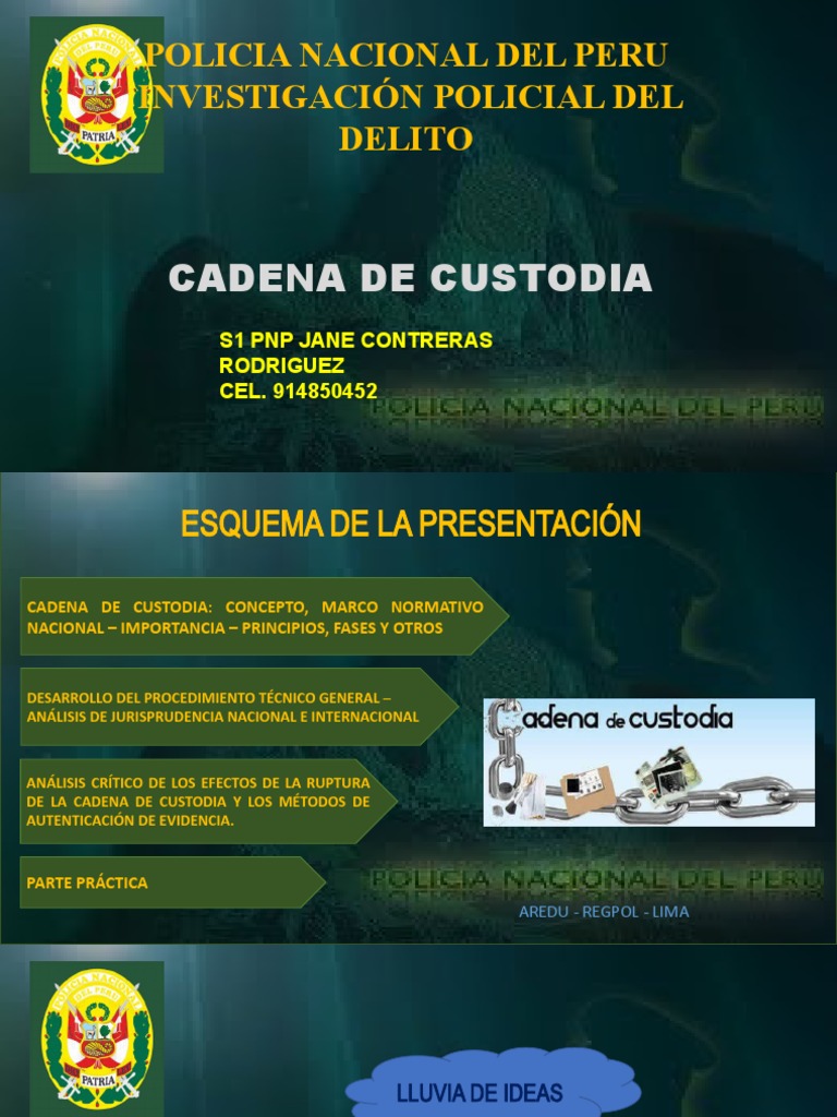 Cadena de Custodia-2023 | PDF | Policía | Procedimiento legal