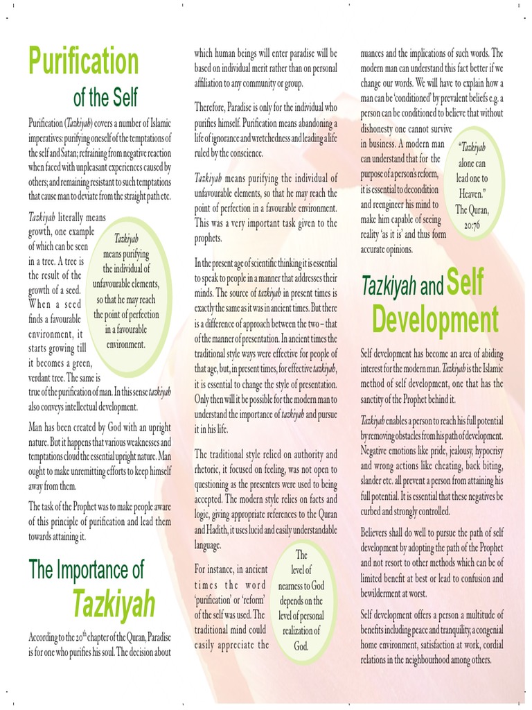Tazkiyah Purification of The Soul | PDF | God | Heaven