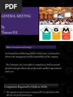 Draft AGM Notice Format in Word | PDF | Government | Business