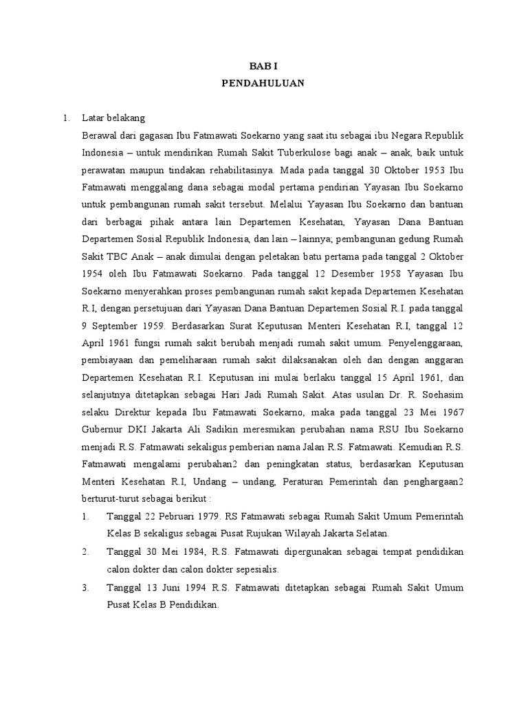 K3 Rumah Sakit Fatmawati | PDF | Kesehatan Holistik