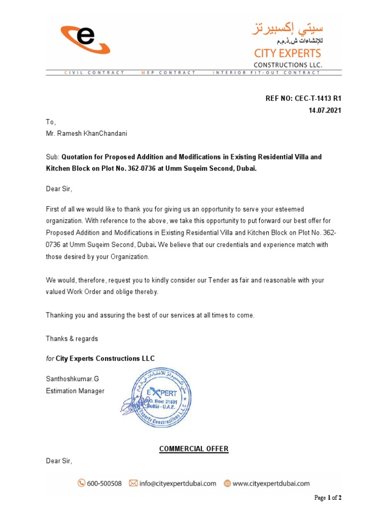 Boq - From City Experts Contg. Boq's Villa Modification Works | PDF ...