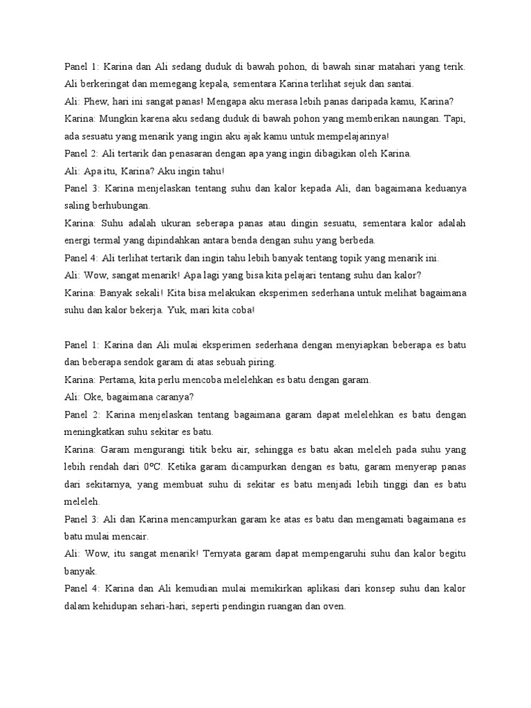 Percakapan Komik | PDF