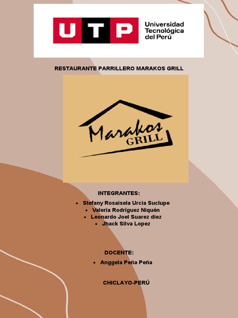 Marakos Grill[1] | PDF | Business | Calidad (comercial)