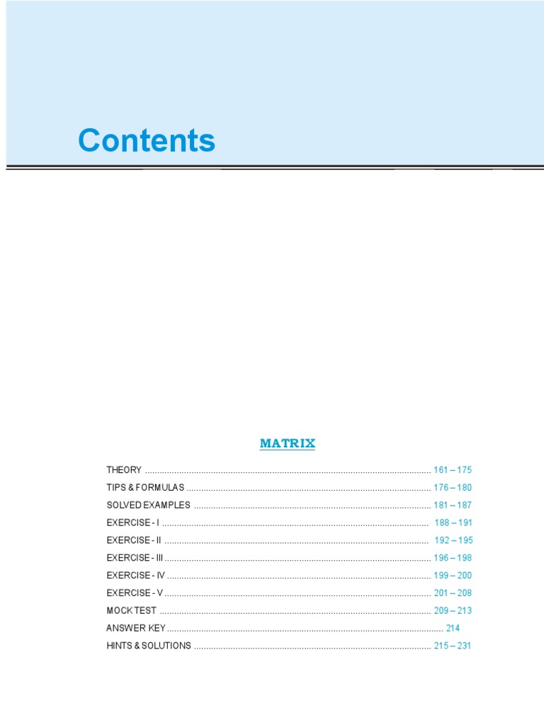 Xi Maths Module-1 (Matrix) | PDF | Matrix (Mathematics) | Determinant