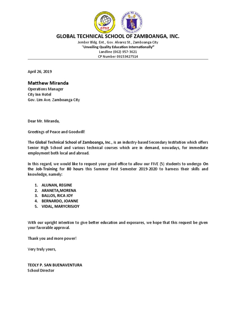 Ojt Astoria | PDF | Educational Stages | Vocational Education