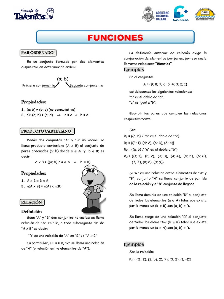 TEMA 07 - Funciones - 5to Secundaria | PDF