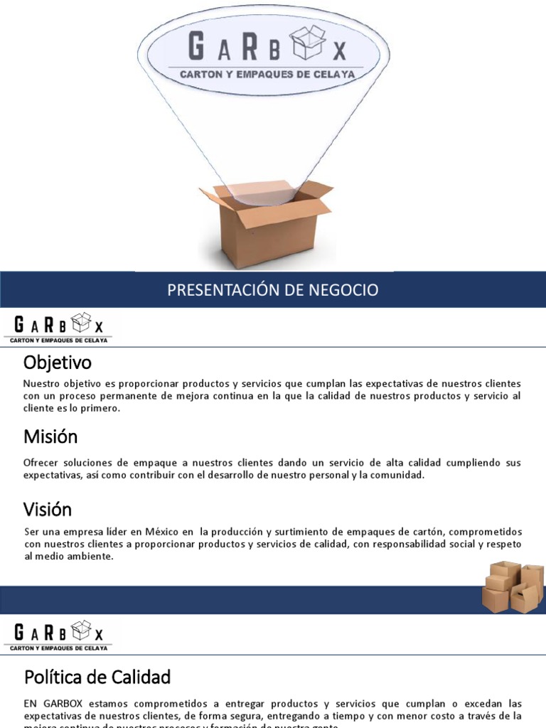 Presentación GARBOX | PDF