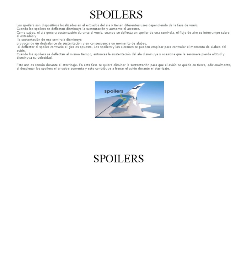 Spoilers | PDF