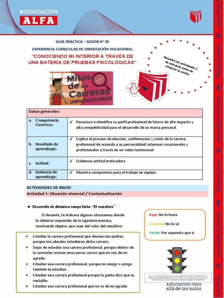 GUÍA PRÁCTICA- SESIÓN 5 - MAT | PDF