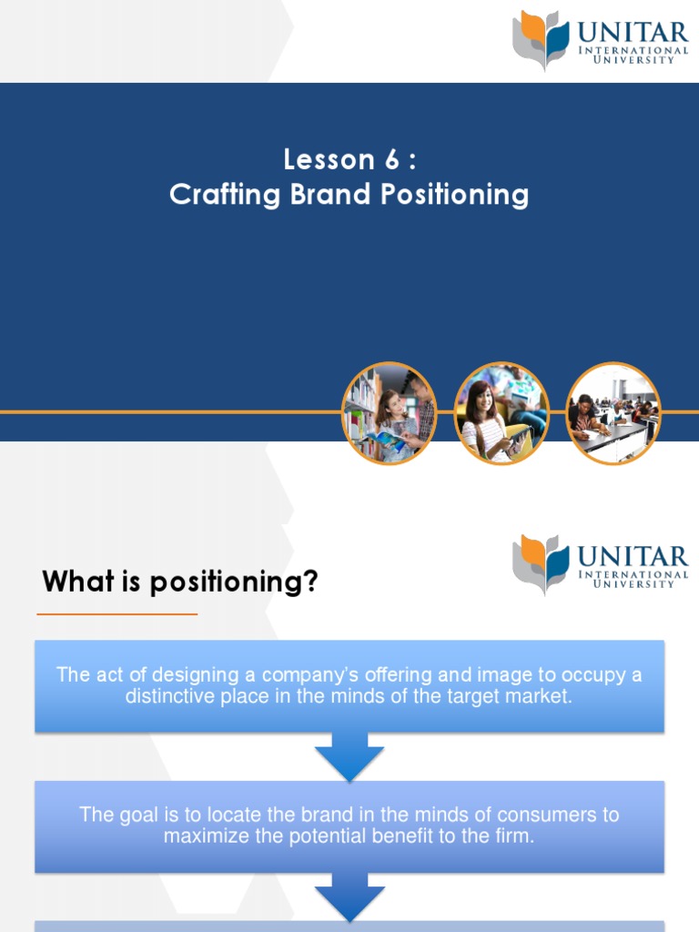 Lesson 6 Crafting Brand Positioning | PDF | Brand | Business Economics