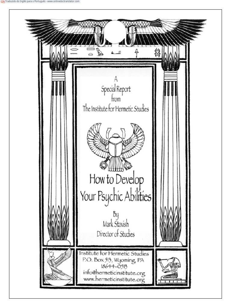How To Develop Your Psychic Abilities En Pt Pdf Telepatia Tempo