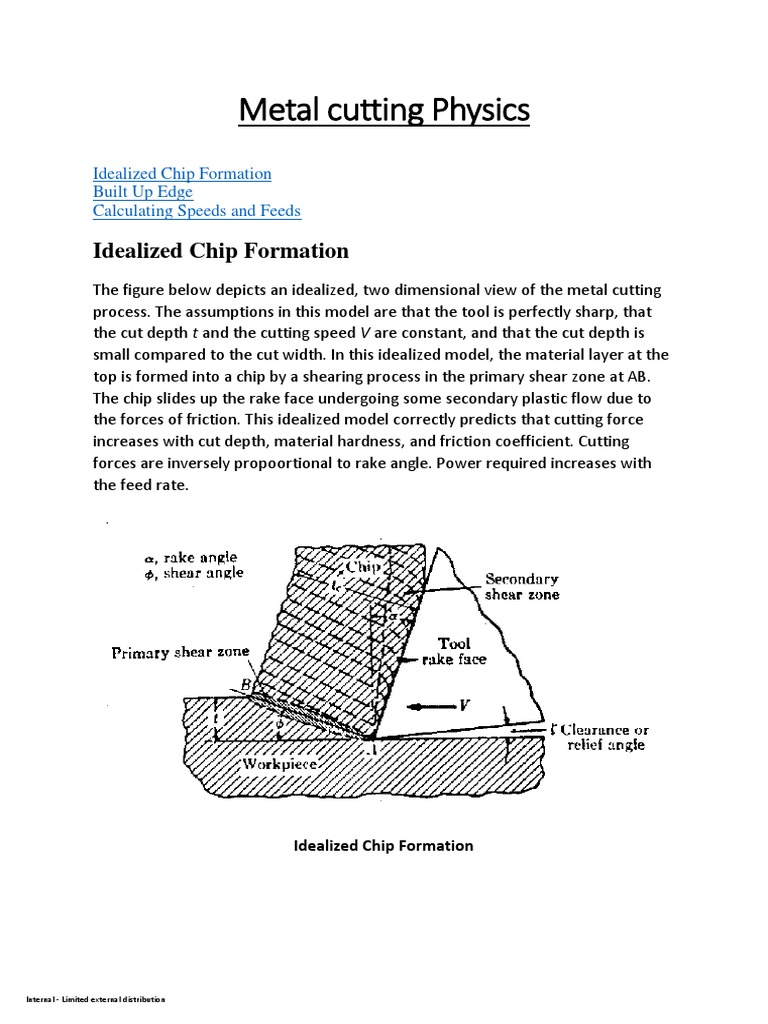 Built Up Edge - Metal Cutting Physics | PDF | Physical Quantities ...