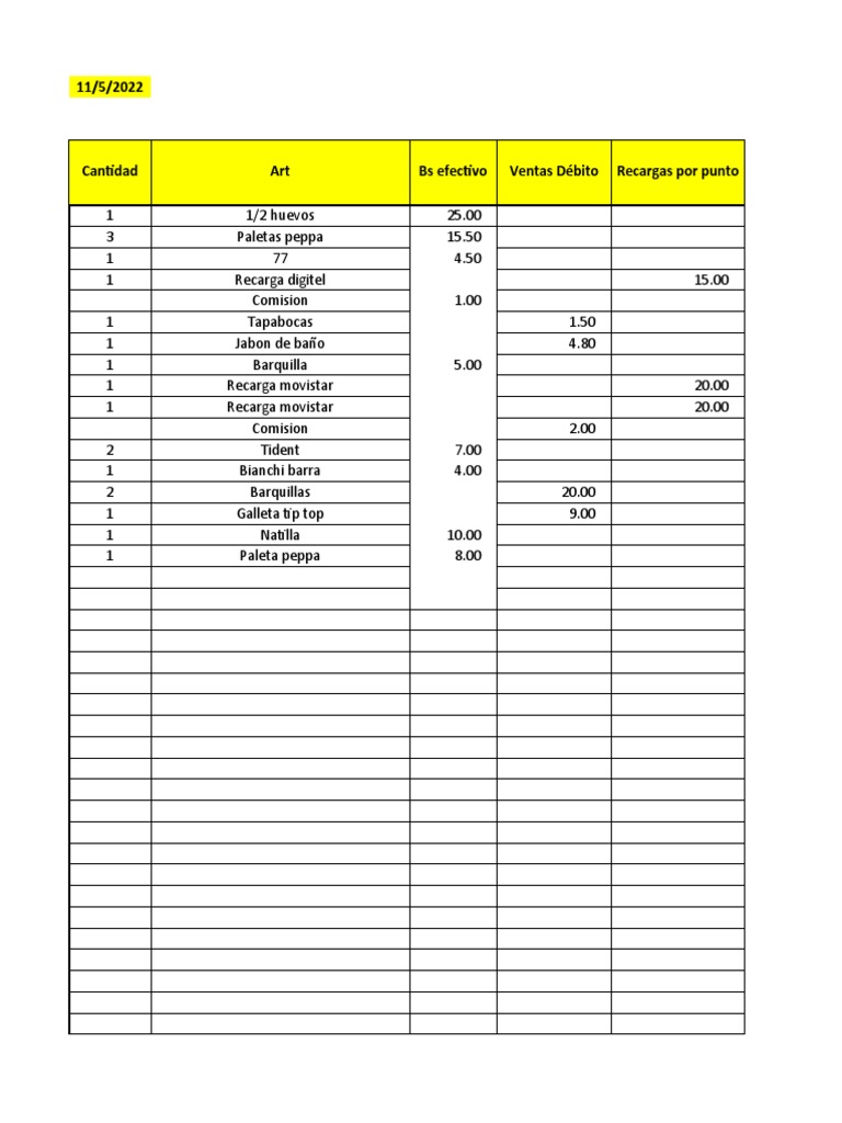 Libro de Ventas Mes de Octubre 2022 | PDF | Industrias de servicio ...