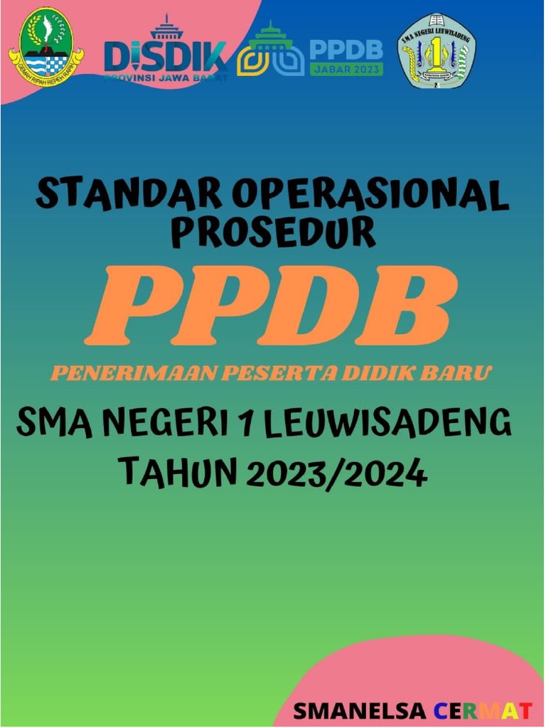 COVER SOP PPDB 2023 | PDF