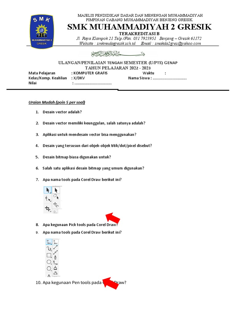 Komputer Grafis X PTS Genap 2022-2023 | PDF | Karier & Perkembangan