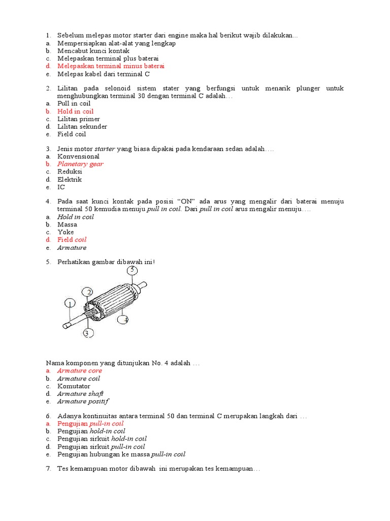 200 Soal TKR Final | PDF