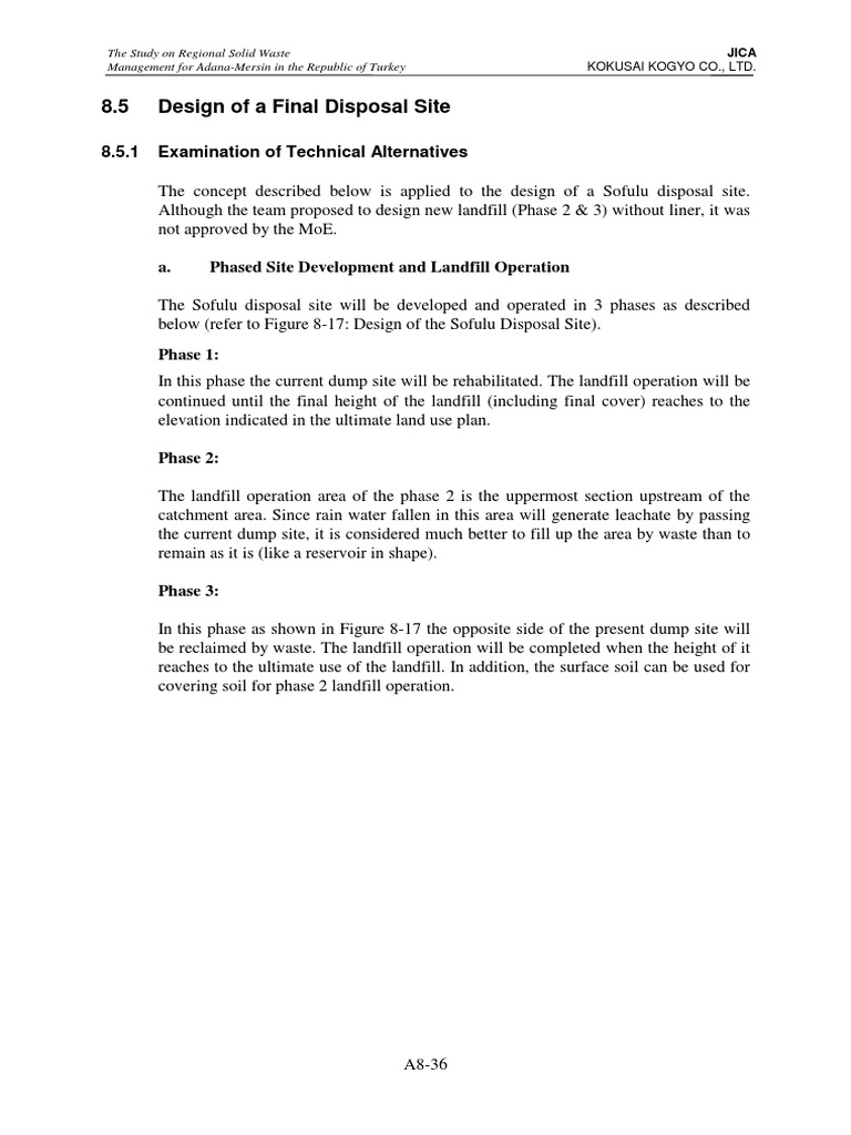 Waste Management Plan for Adana | PDF | Landfill | Waste Management