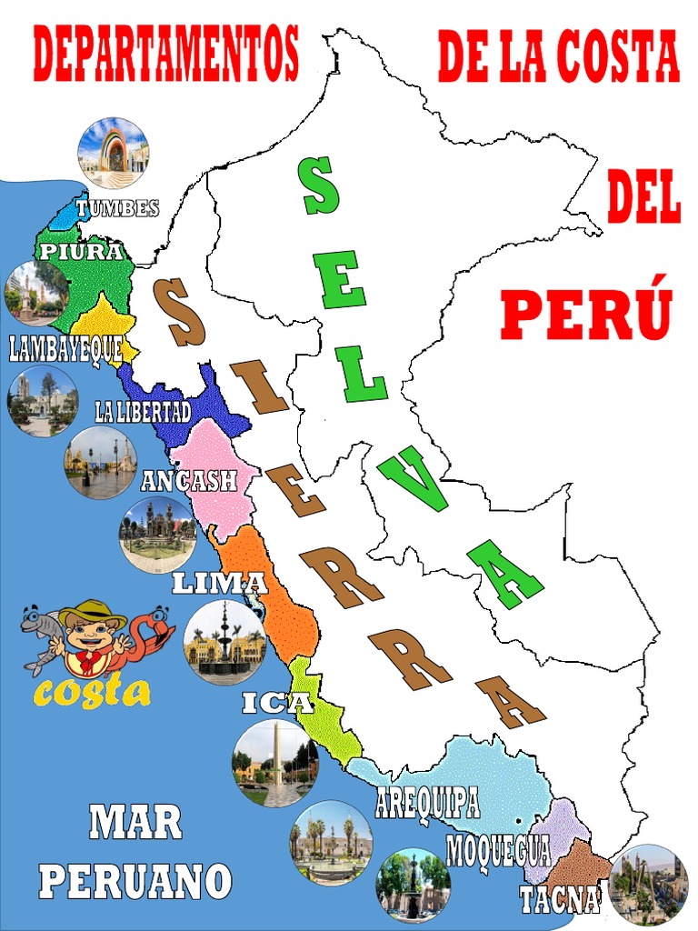 Departamentos de La Costa Del Peru | PDF
