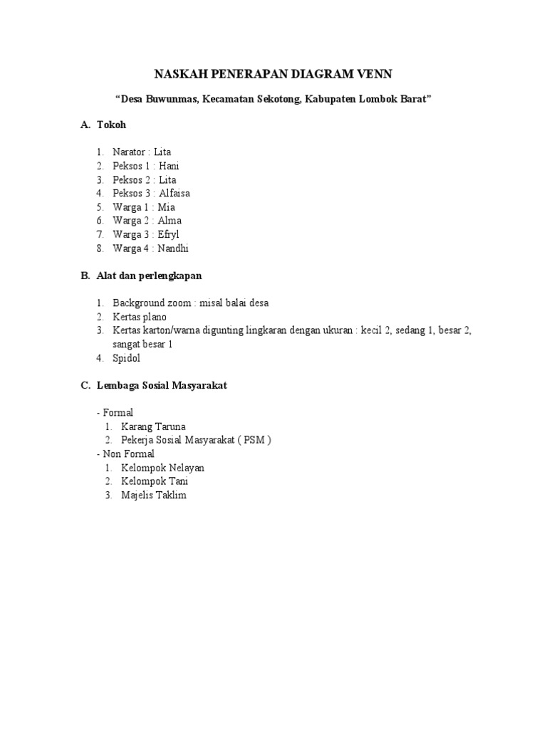 Kel 5 Naskah Penerapan Diagram Venn | PDF