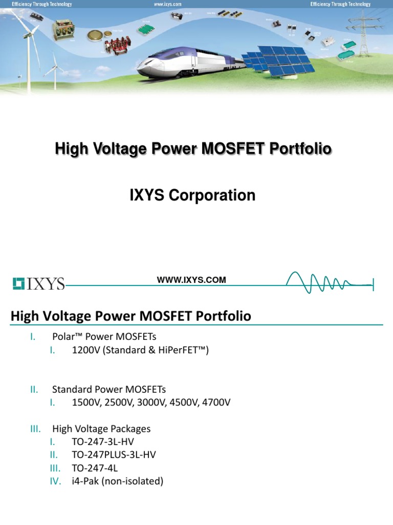 IXYS HV MOSFETs | PDF | Mosfet | Physical Quantities
