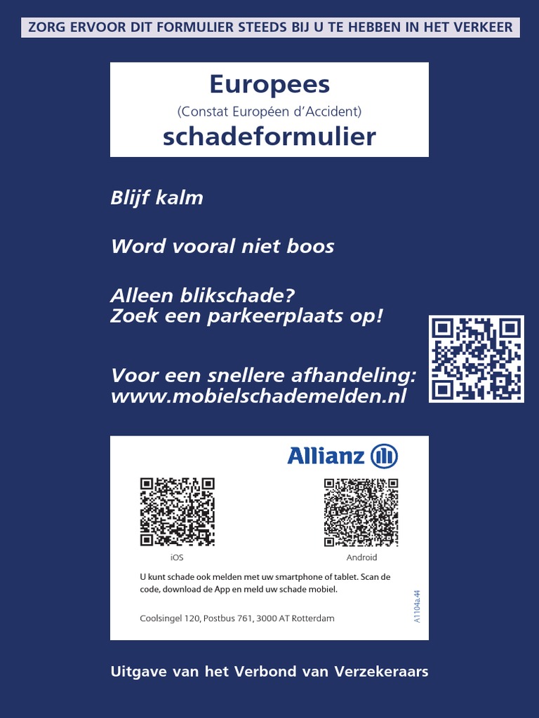 Schade Formulier | PDF