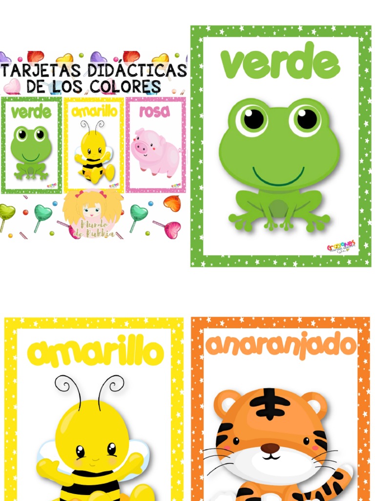 Fichas de Los Colores Nenes | PDF