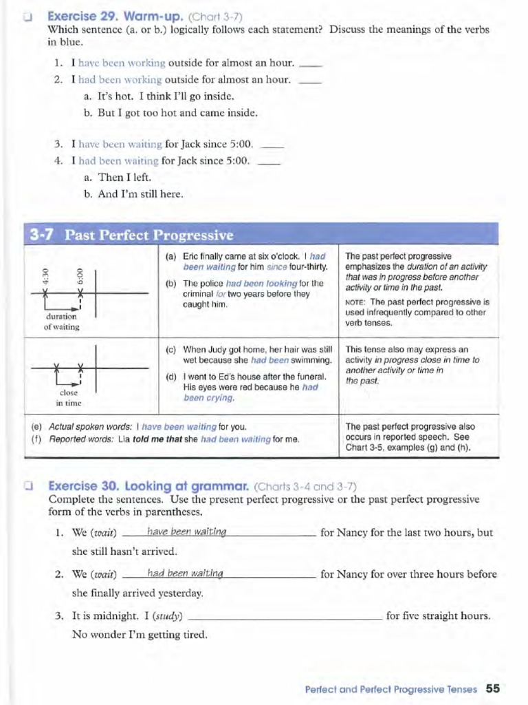 Past Perfect Progressive | PDF | Language Families | Syntax