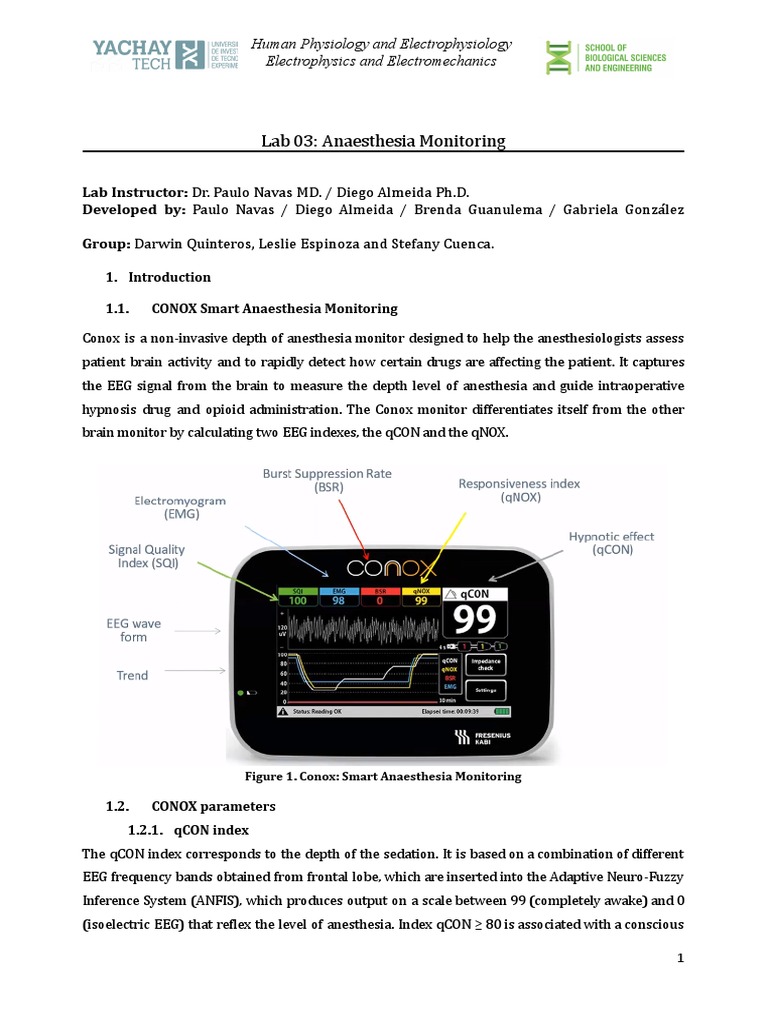Lab 03 - Smart Anaesthesia Monitoring - Guide | PDF ...