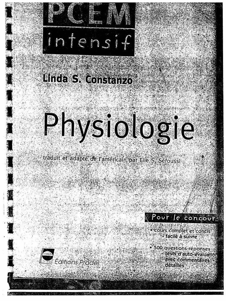 Physiologie humaine pour PCEM | PDF | Membrane cellulaire | Chimie