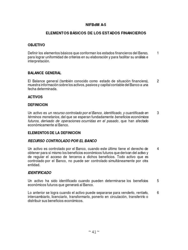 Nif A-5 | PDF | Contabilidad | Bancos
