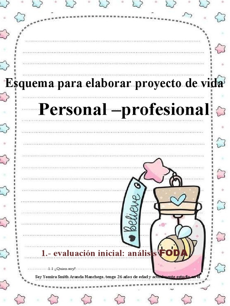 Proyecto de Vida Personal | PDF | Crecimiento personal y profesional