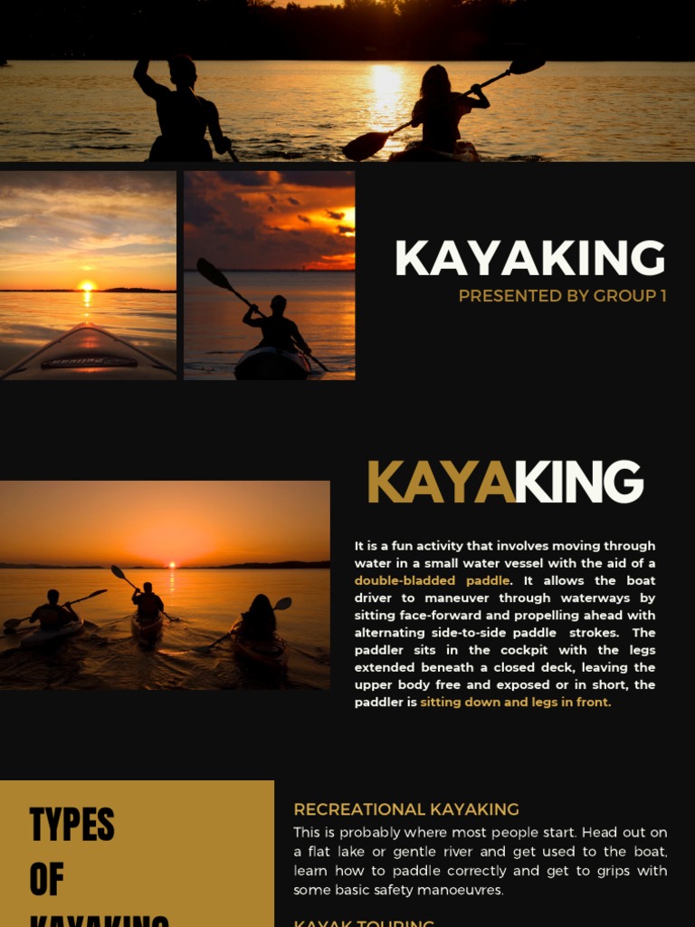 Group1 - Kayaking | PDF | Kayak | Individual Sports