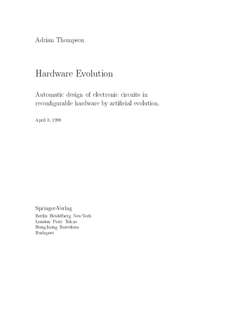1998 Hardware Evolution Book | PDF | Logic Gate | Evolution
