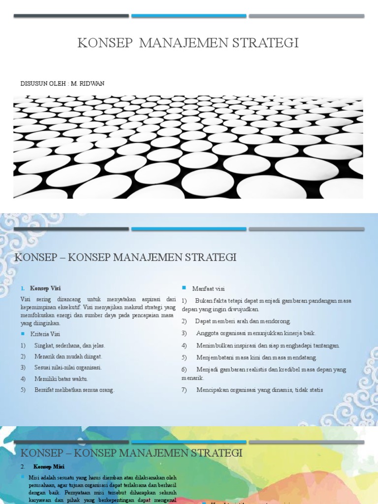 Konsep Manajemen Strategi | PDF