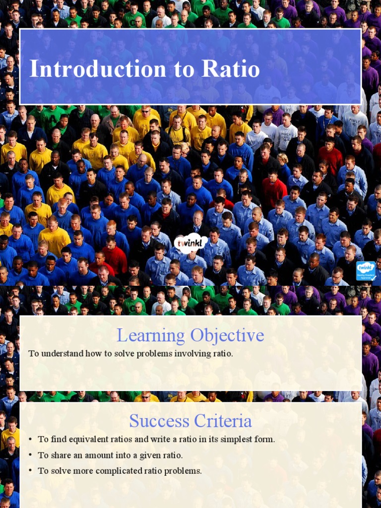 Ratio Presentation Medium | PDF | Ratio | Arithmetic