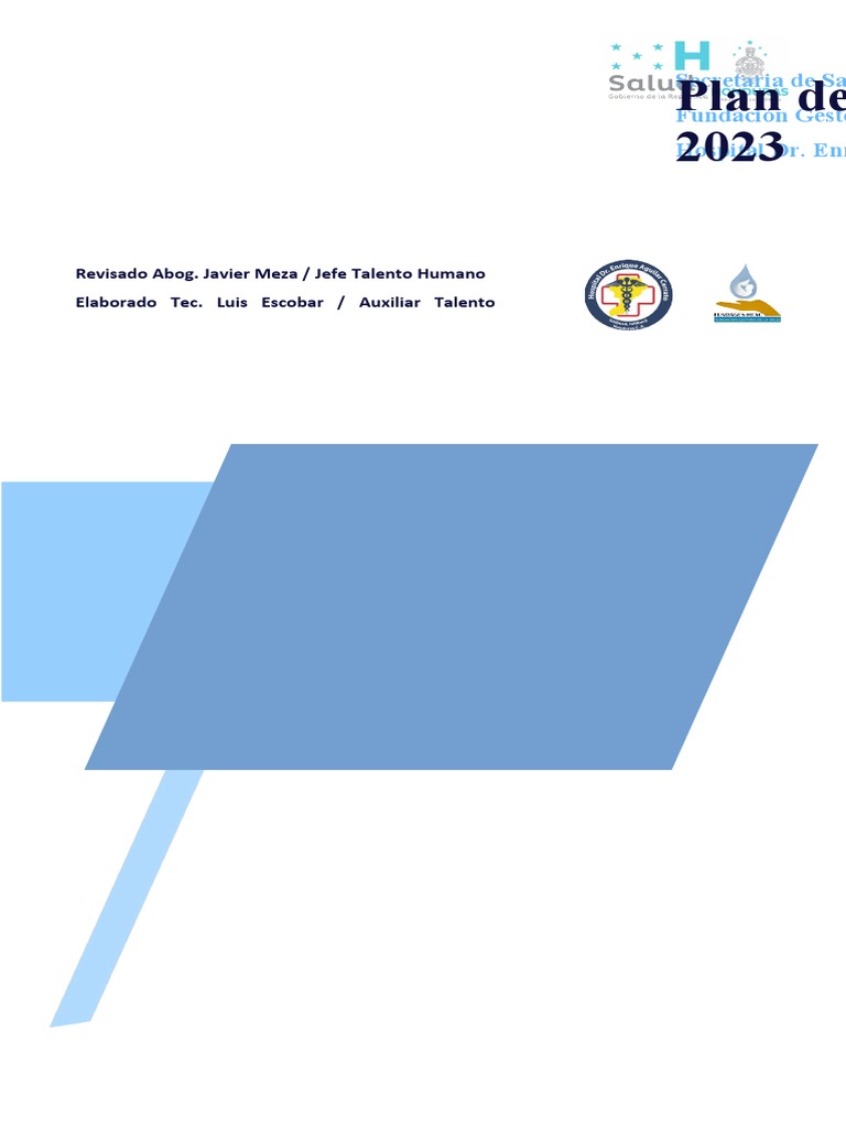 Plan de Capacitación para Personal de Salud | PDF | Hospital | Evaluación