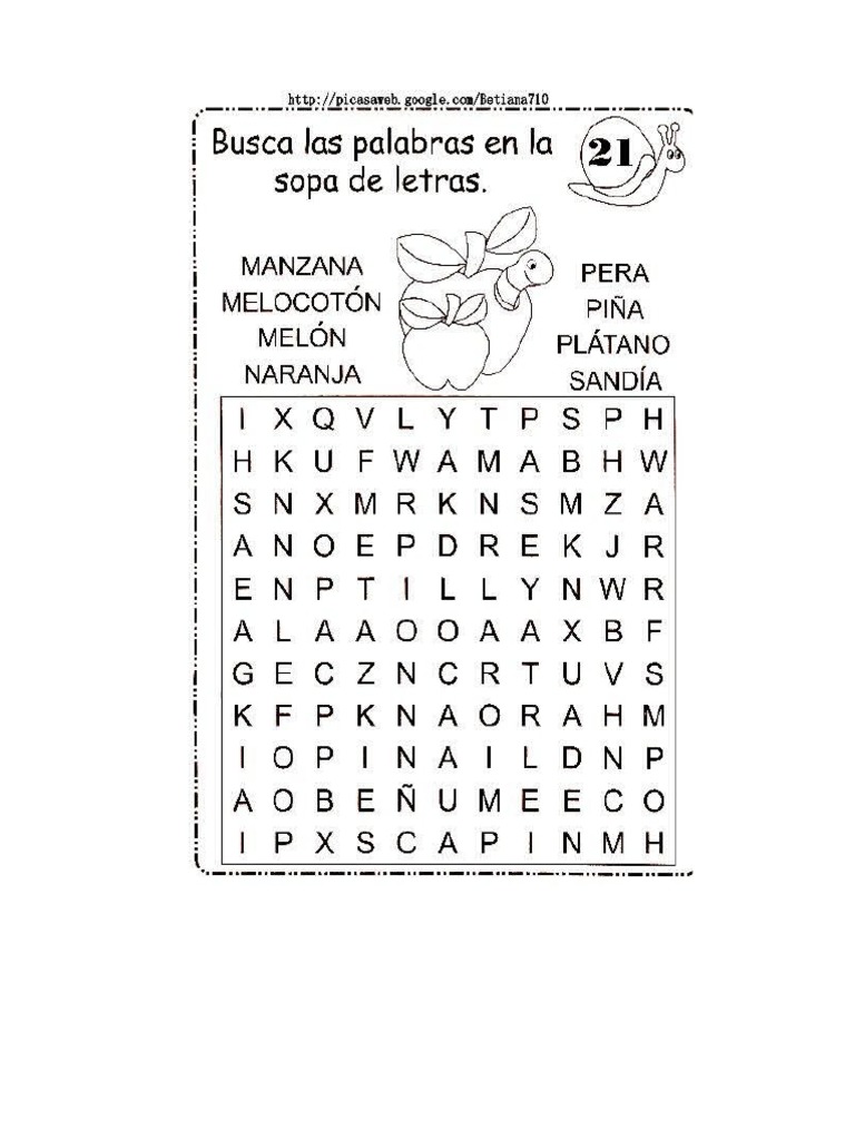 Sopas de Letra | PDF