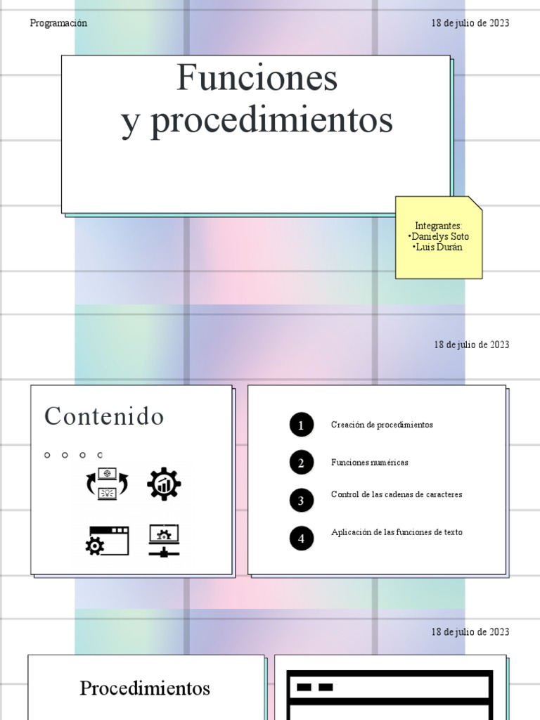 Procedimientos y Funciones en Java | PDF | Java (lenguaje de ...