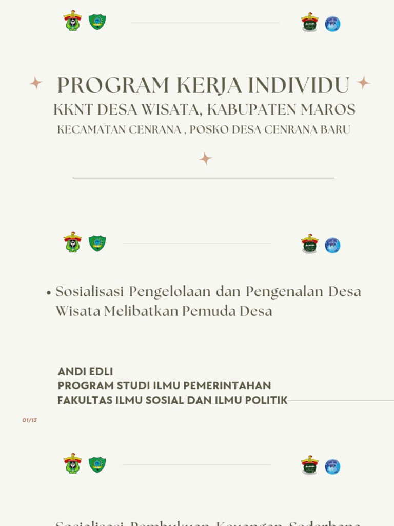 Program Kerja Individu | PDF