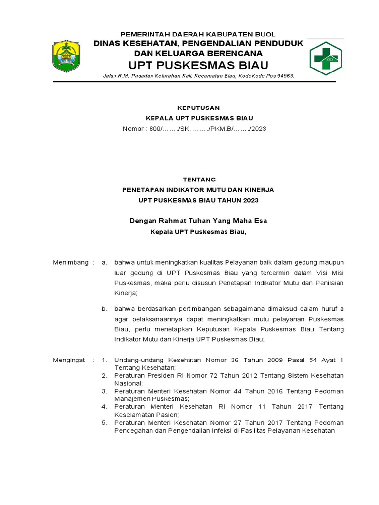 Kriteria 5.1.2 SK Impp Dan Inm | PDF