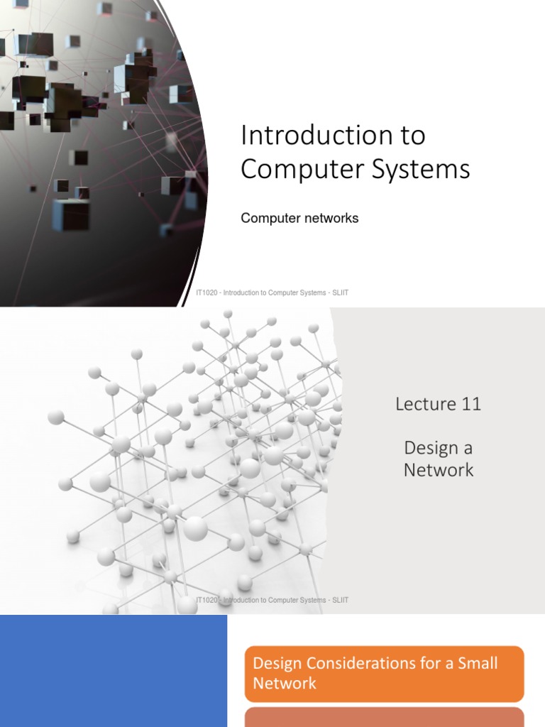 L11 - Design A Network-2022 | PDF | Computer Network | Security