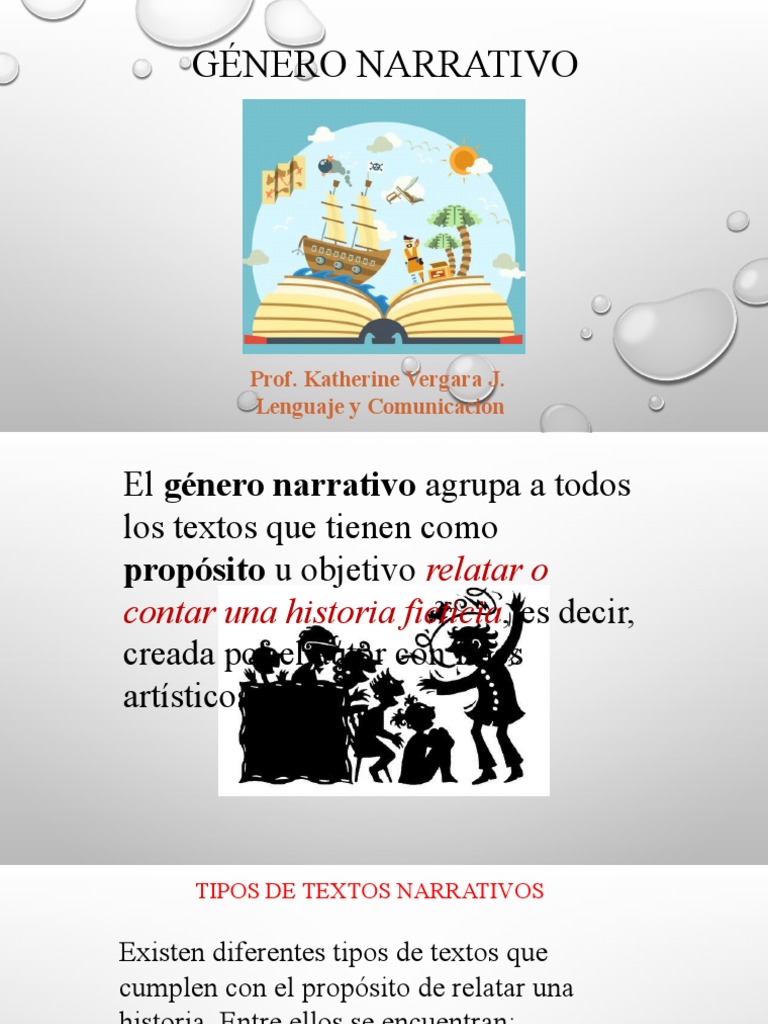 Elementos y Tipos de Textos Narrativos | PDF
