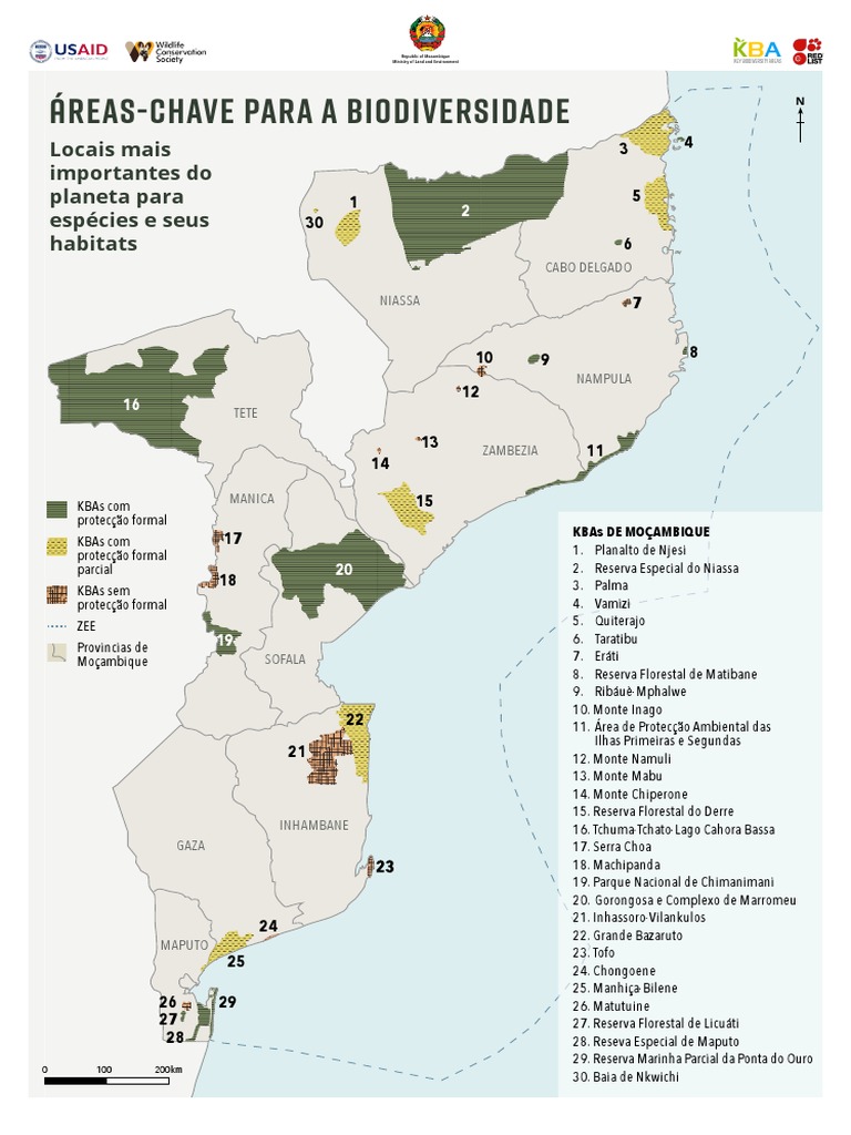 2021 - Mapas Das KBAs de Mocambique - Poster - PT | PDF