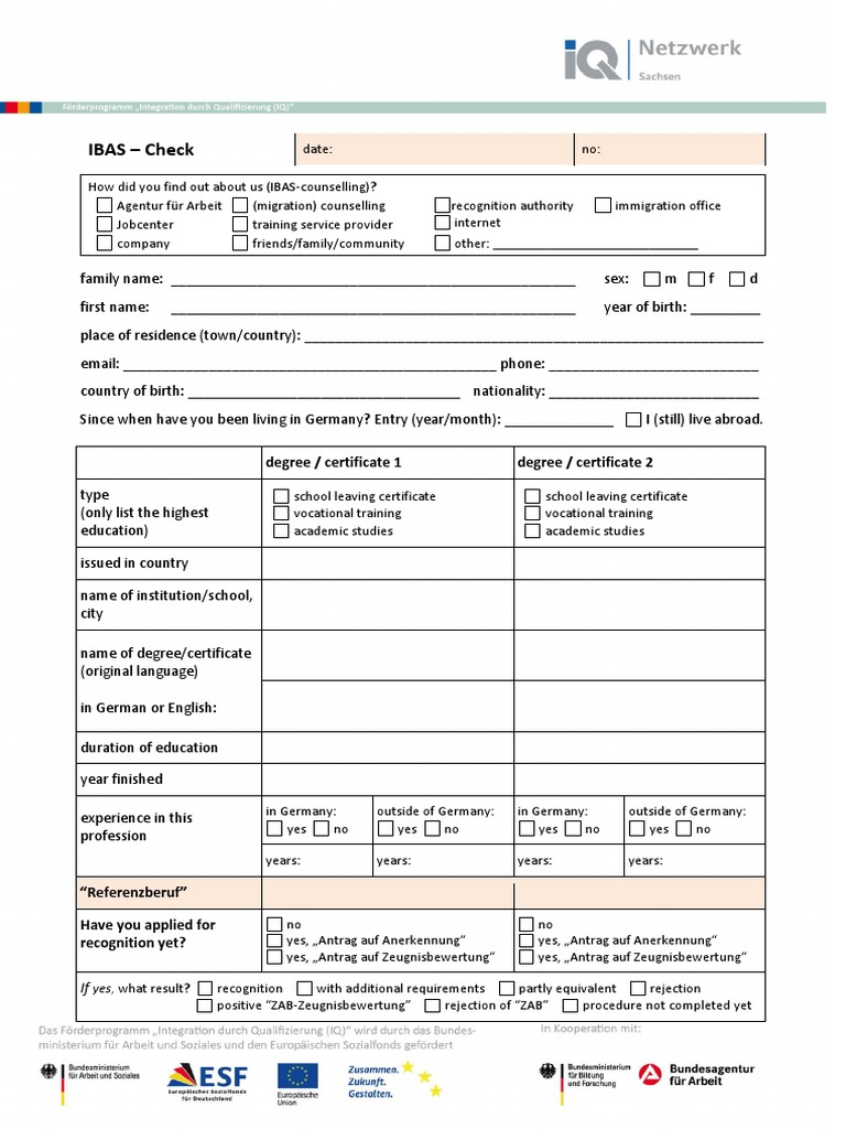 IBAS-Check English 2021 | PDF | Human Migration | Cultural Globalization
