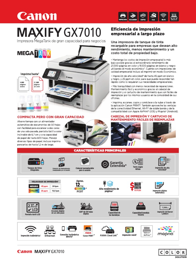 Canon Maxify-Gx7010 | PDF